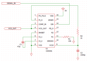定番回路のたしなみ(20) CD4046でPLL(フェーズロックドループ）その2 | デバイスビジネス開拓団