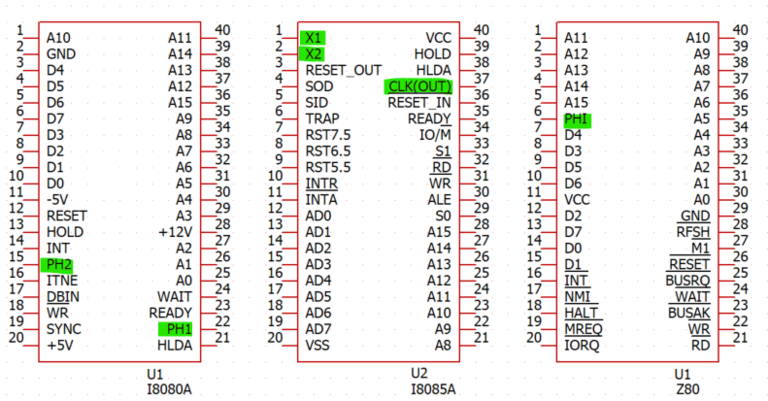 レトロな(5) 8080, 8085, Z80を比べる、ハードウエア編 | デバイスビジネス開拓団